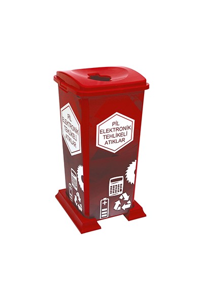 Tuncel Teknik Sıfır Atık Çöp Kovası 70 Litre-Pil Atık Tuncel Teknik Sıfır Atık Çöp Kovası 70 Litre-Pil Atık