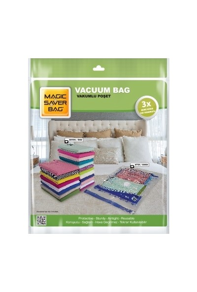 Magic Saver Bag 4 Farklı Boy Vakumlu Hurç Özel Seti Magic Saver Bag 4 Farklı Boy Vakumlu Hurç Özel Seti
