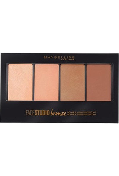 Maybelline New York Face Studio Bronze Bronzer Ve Aydınlatıcı Paleti Maybelline New York Face Studio Bronze Bronzer Ve Aydınlatıcı Paleti