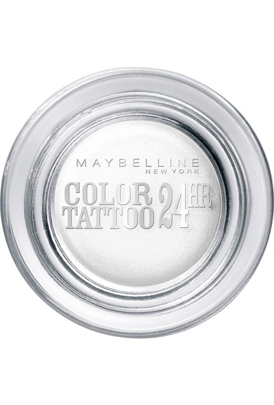 Maybelline New York Color Tattoo 24H Mat Göz Farı - 45 Infinite White - Metalik Beyaz Maybelline New York Color Tattoo 24H Mat Göz Farı - 45 Infinite White - Metalik Beyaz