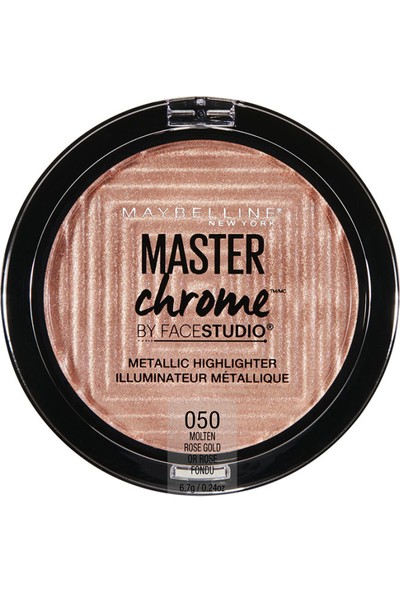 Maybelline New York Master Chrome Metalik Aydınlatıcı Pudra - 050 Molten Rose Gold Maybelline New York Master Chrome Metalik Aydınlatıcı Pudra - 050 Molten Rose Gold