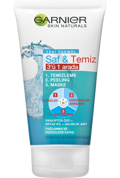 Garnier Saf & Temiz 3ü 1 Arada 150ML Garnier Saf & Temiz 3ü 1 Arada 150ML