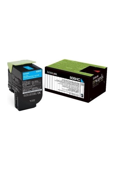 Lexmark 80C8Hce Mavi Toner Cx410 / Cx510