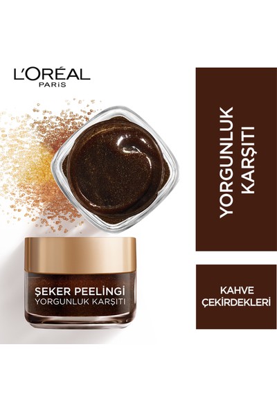 L'Oréal Paris Şeker Peelingi Yorgunluk Karşıtı L'Oréal Paris Şeker Peelingi Yorgunluk Karşıtı