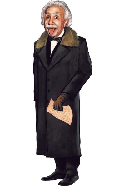 Albert Einstein - Lazer Kesim Ayraç