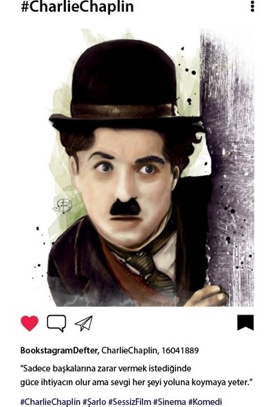 Charlie Chaplin- Bookstagram Defter
