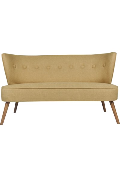 Ze10 Design Bienville Loveseat İkili Kanape Sütlü Kahve