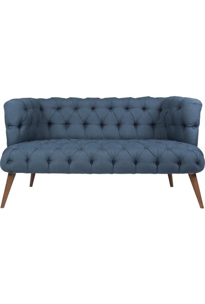 Ze10 Design West Monroe Loveseat İkili Kanape Gece Mavisi Ze10 Design West Monroe Loveseat İkili Kanape Gece Mavisi