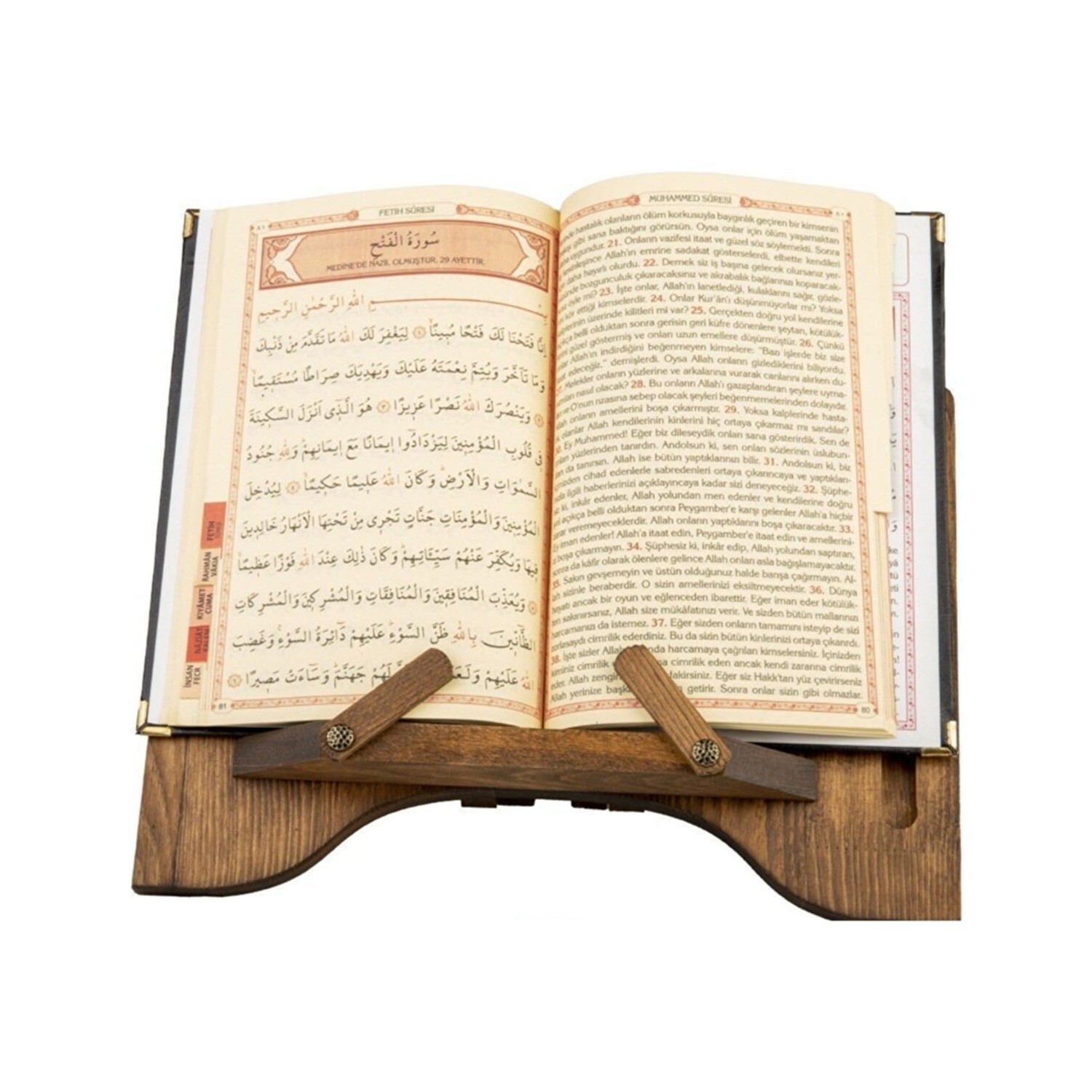 Berat Ahşap Rahle - Masa Üstü Ahşap Rahle - Berat Oymalı Fiyatı