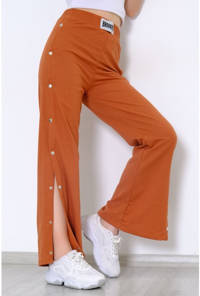 Depoxml Çıtçıtlı Eşofman Altı Kiremit - 90015.1059. Depoxml Çıtçıtlı Eşofman Altı Kiremit - 90015.1059.