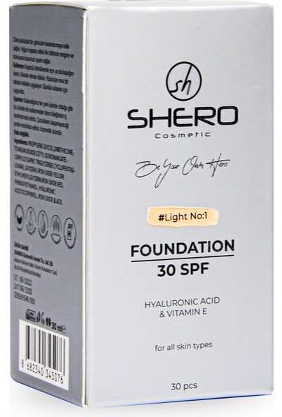 Shero Cosmetic Kapsül Fondöten Light No:1 Shero Cosmetic Kapsül Fondöten Light No:1