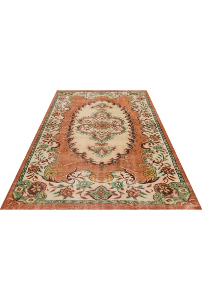 Klasik Modern Vintage Eskitme El Dokuma Halı 185 x 263 cm 9384 Klasik Modern Vintage Eskitme El Dokuma Halı 185 x 263 cm 9384
