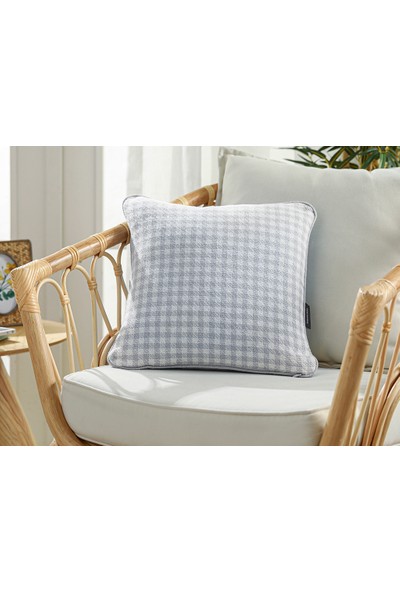 English Home Odesa Dokuma Kırlent Kılıfı 42 x 42 cm Indigo