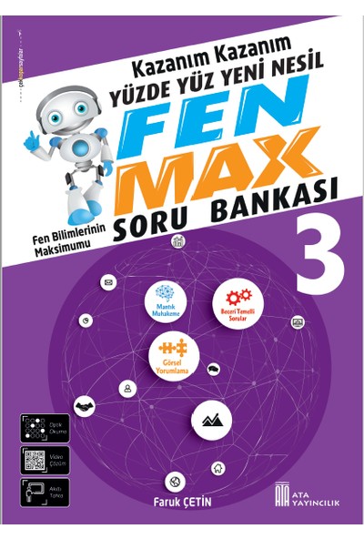 Ata Yayıncılık 3. Sınıf Fen Max Soru Bankası (Ciltli) Ata Yayıncılık 3. Sınıf Fen Max Soru Bankası (Ciltli)