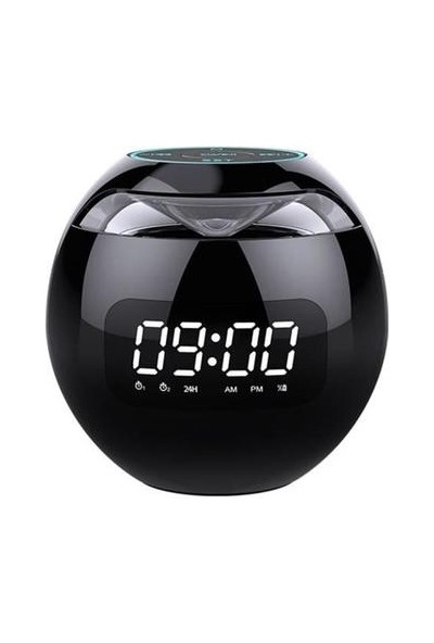 Taşınabilir Bluetooth Hamile, Hoparlör Radyo, 2000MAH Pil, Dijital Çalar Saat, 18 Saatlik Özerklik, Siyah Taşınabilir Bluetooth Hamile, Hoparlör Radyo, 2000MAH Pil, Dijital Çalar Saat, 18 Saatlik Özerklik, Siyah
