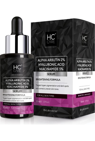 Hc Care Alpha Arbutin %2, Hyaluronic Acid, Niacinamide %5 Serum, Leke Karşıtı ve Aydınlatıcı - 30 Ml. Hc Care Alpha Arbutin %2, Hyaluronic Acid, Niacinamide %5 Serum, Leke Karşıtı ve Aydınlatıcı - 30 Ml.