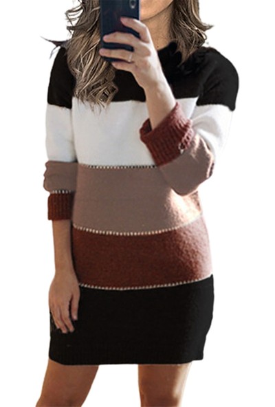 Peighusill Düz Renk Kazak - Kahverengi (Yurt Dışından) Peighusill Düz Renk Kazak - Kahverengi (Yurt Dışından)