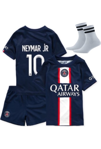 Yenteks Paris Saint Germain Neymar Çocuk Forması 3'lü Takım Neymar Siyah Takım 3'lü