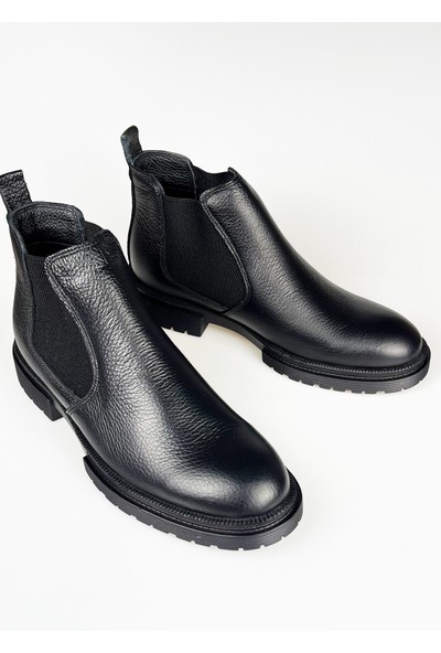 Lusive Siyah Erkek Kışlık Chelsea Bot