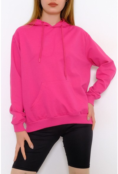 Erdmsp Kanguru Cepli Sweat Fuşya - 3301.105. Erdmsp Kanguru Cepli Sweat Fuşya - 3301.105.