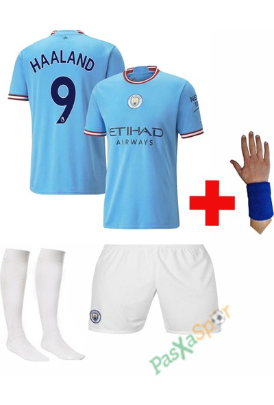 Pasxaspor Yeni Sezon Haaland Çocuk Maç Forması Şort Çorap Bileklik Hediye Pasxaspor Yeni Sezon Haaland Çocuk Maç Forması Şort Çorap Bileklik Hediye