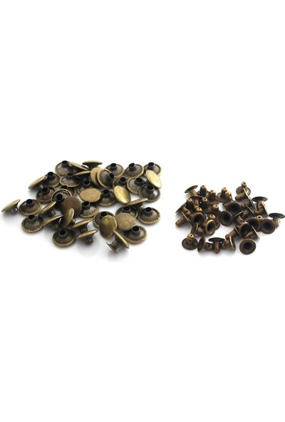 SRTfootcare Perçin Rivet 33 No 7mm 50 Takım (Leathercraft, Deri Hobi) SRTfootcare Perçin Rivet 33 No 7mm 50 Takım (Leathercraft, Deri Hobi)