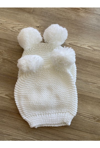 Trend Bebek Çift Ponponlu Triko Bere
