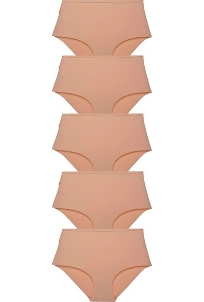 Batu Underwear Beste Iç Giyim Dikişsiz Yüksek Bel Lazer Kesim Külot 5'Lİ Paket