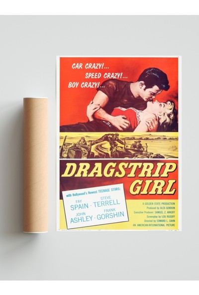Dragstrip Girl Ingilizce Poster
