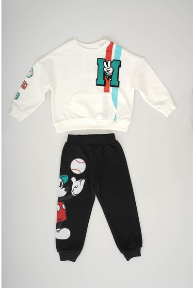 Miniko Kids Erkek Çocuk Mickey Modelli Bisiklet Yaka Eşofman Takım Miniko Kids Erkek Çocuk Mickey Modelli Bisiklet Yaka Eşofman Takım