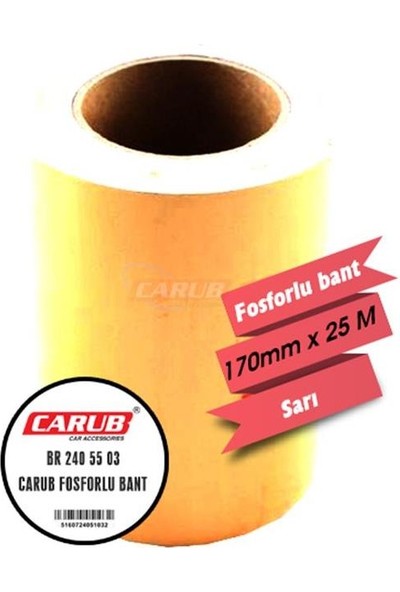 Carub Fosforlu Bant 17Cmx25M Sarı Br2405503 Carub Fosforlu Bant 17Cmx25M Sarı Br2405503