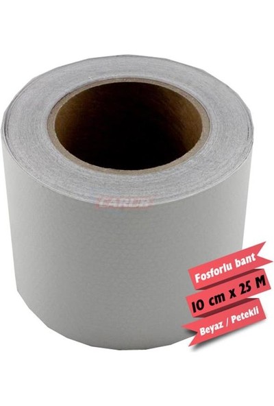 Carub Fosforlu Bant 10Cmx25M Beyaz Petekli Br2407603 Carub Fosforlu Bant 10Cmx25M Beyaz Petekli Br2407603