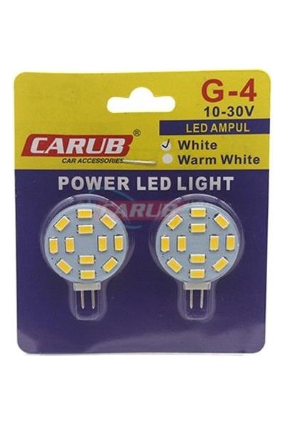 Carub G-4 Ampul 10-30V Yan 12Led Beyaz Br0403133 Carub G-4 Ampul 10-30V Yan 12Led Beyaz Br0403133