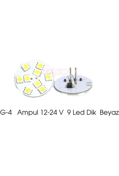 Lampika G-4 Ampul 12-24 V 9 Led Dik Beyaz Br0403120