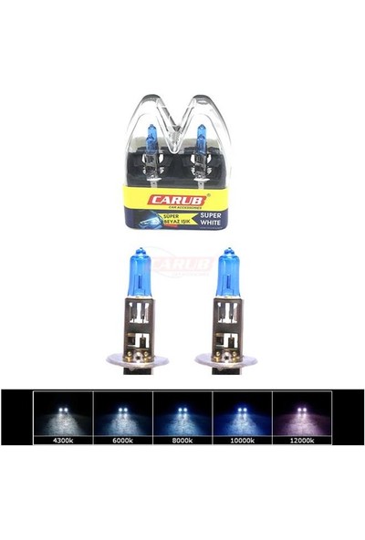 Carub Ampul H1 12V 55-100W Süper Beyaz Işık Br0415205 Carub Ampul H1 12V 55-100W Süper Beyaz Işık Br0415205