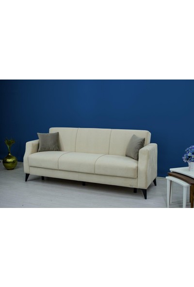 Diamond Tempo 3'lü Kanepe ( Krem )