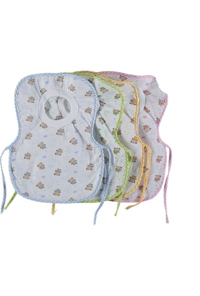 Andifli 4lü Kafadan Geçmeli Su Geçirmez Desenli Bebek Mama Önlüğü Andifli 4lü Kafadan Geçmeli Su Geçirmez Desenli Bebek Mama Önlüğü