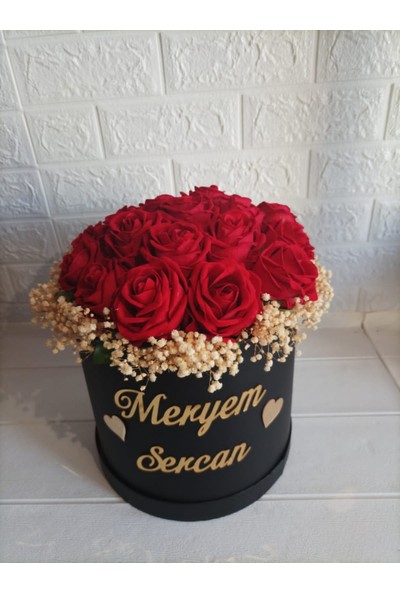 Destina Tasarım Kız Isteme Çiçeği/söz Çiçeği/kırmızı Gül/büyük Boy Isteme Çiçeği/kutulu Söz Çiçeği