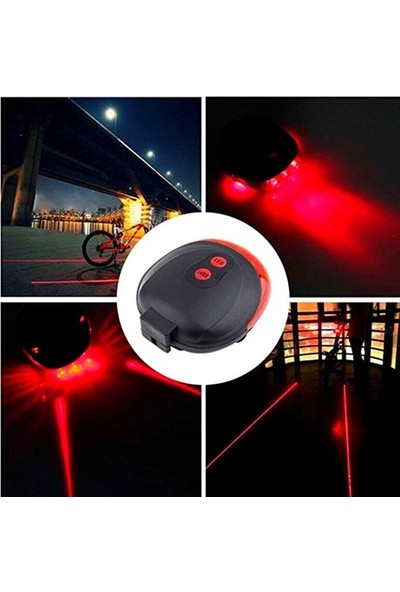 Asloka Buffer® Çok Fonksiyonlu Pilli Bisiklet LED Lazer Işığı Arka Stop Lambası Asloka Buffer® Çok Fonksiyonlu Pilli Bisiklet LED Lazer Işığı Arka Stop Lambası