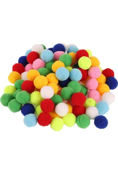 Cmk Orta Boy 20MM Renkli Ponpon 27'li Paket