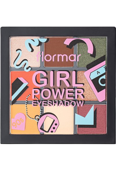 Flormar Flormar-Göz Farı ve Far Paleti - Girl Power Eyeshadow Palette 001 Britney 42000008-001 Flormar Flormar-Göz Farı ve Far Paleti - Girl Power Eyeshadow Palette 001 Britney 42000008-001