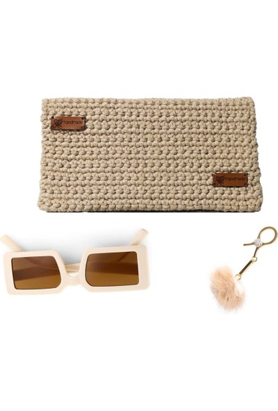 Biyenne El Yapımı Örgü Cüzdan Pamuk Makrome