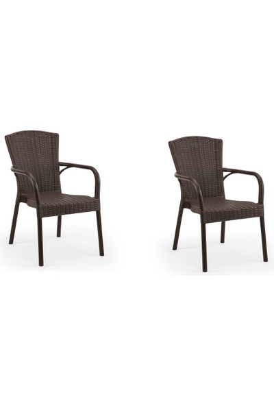 Cakha Rattan Doğa Koltuk Kahve 2'li Cakha Rattan Doğa Koltuk Kahve 2'li