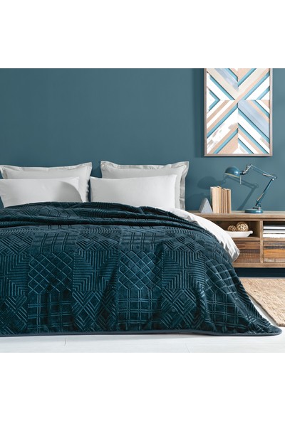 Yataş Bedding Nova Çift Kişilik Emboss Battaniye - Gri