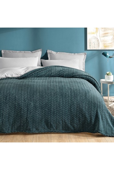 Yataş Bedding Joy Tek Kişilik Wellsoft Battaniye - Petrol Yeşili