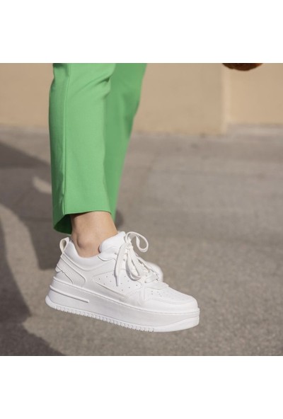 Gobrana Kadın Beyaz Günlük Ayakkabı Sneaker