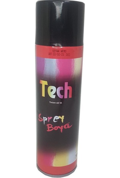Tech Sprey Boya Siyah Tech Sprey Boya Siyah