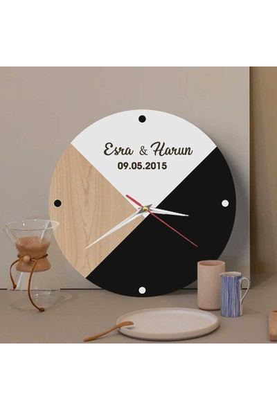 Home Trend Kişiye Özel Modern Tasarım Dekoratif Ahşap Duvar Saati Home Trend Kişiye Özel Modern Tasarım Dekoratif Ahşap Duvar Saati