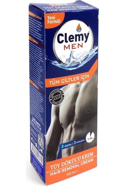 Clemy Tüy Dökücü Krem Erkek Normal Clemy Tüy Dökücü Krem Erkek Normal