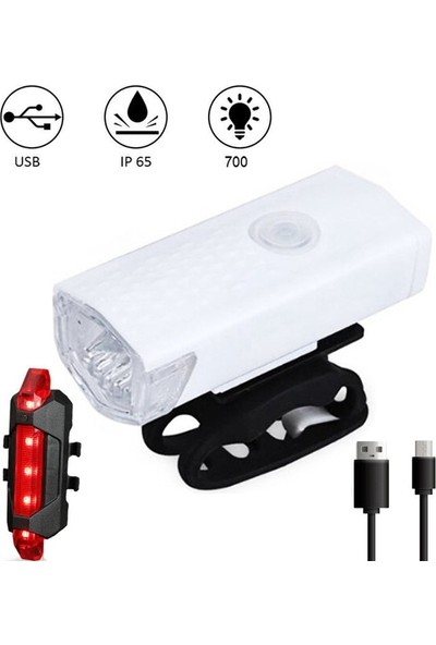 Mjixxoo Bisiklet Işık USB LED Şarj Edilebilir Set Mtb Yol Bisiklet Ön Arka Far (Yurt Dışından) Mjixxoo Bisiklet Işık USB LED Şarj Edilebilir Set Mtb Yol Bisiklet Ön Arka Far (Yurt Dışından)